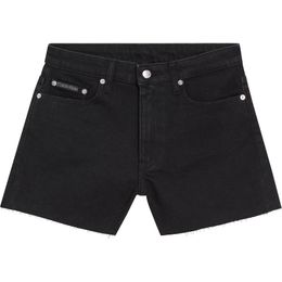 Calvin Klein Jeans Damen Shorts &raquo;90s DENIM SHORT&laquo; mit Fransensaum schwarz 31, N-Gr