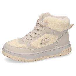 Dockers by Gerli Sneaker High Top Sneaker, Schnürboots mit DOCK-Tex beige-multi 37 37 High-Top Retro Sneaker von Dockers mit Teddyfell