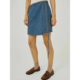 NORR Midirock &raquo;Skirt Ninni&laquo; Medium blue denim 38 38 Klare Linien und stilvolle Details