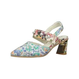 Laura Vita Riemchensandale &raquo;Sandalen Leder/Textil&laquo; Mehrfarbig 38 38 Verschluss: Klettverschluss