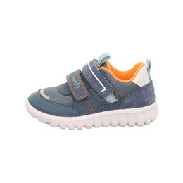 Superfit Trainingsschuhe "Sport 7 mini" in Blau/ Weiß/ Orange - 43% | Größe 24 | Babysneakers