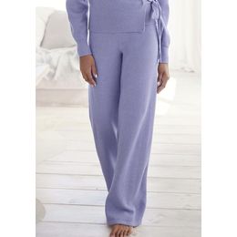 Lascana Strickhose lila Gr. 32/34 f&uuml;r Damen. Bequem