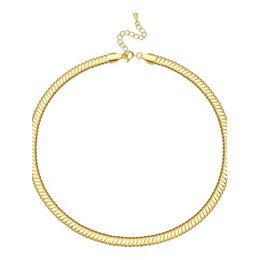 ROUGEMONT Jewellery Kette 'Moderne zeitlose Schlangen Halskette 7mm 45cm' Damen Größe Onesize gold