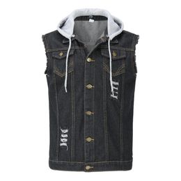 YOUTHUP Weste Herren Gr&ouml;&szlig;e XXXL black denim