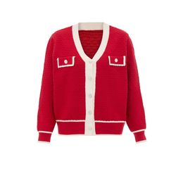 Carato Knit Cardigan female Red size XS/S