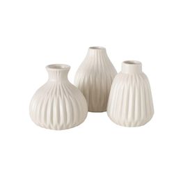 Boltze Vase Esko 3er-Set in creme | Gr.: onesize