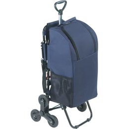 Wenko Einkaufstrolley in Dunkelblau - (B)58 x (H)103 x (T)39 cm | Gr.: onesize