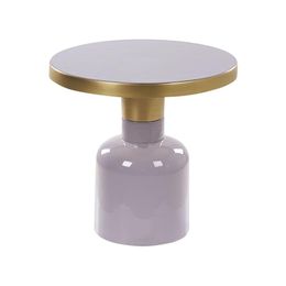 Beliani Beistelltisch LOMITA in Violett/Messing - (W) 45 x (H) 45 x (L) 45 cm | Gr.: onesize