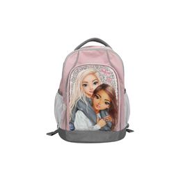 Depesche Schulrucksack MY BFF TOPModel 19 x 30 x 40 cm in grau-rosa | Gr.: onesize