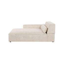 Beliani Chaiselongue HELLNAR in Beige - (W) 102 x (H) 70 x (L) 176 cm | Gr.: onesize