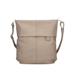 Zwei Mademoiselle M12 - Schultertasche 32 cm (cord-mocca) in nubuk-cappuccino | Gr.: onesize