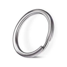 Praknu Schl&uuml;sselring 30mm - 200 St&uuml;ck - DIY Schl&uuml;sselanh&auml;nger Ringe - Flache | Gr.: onesize