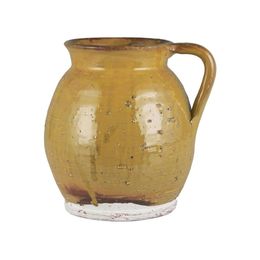 IB Laursen Vase mit Henkel rustikal Avignon in mustard | Gr.: onesize