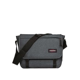 Eastpak Delegate + - Schultertasche 17" 38.5 cm (black) in black denim | Gr.: onesize