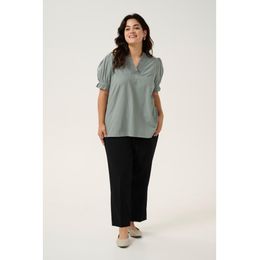 Kaffe curve Kurzarm-Bluse KCmai Regular fit in Balsam Green | Gr.: 44
