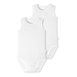 Schiesser Baby Bodies 2er-Pack Basic Kids in wei&szlig; | Gr.: 104