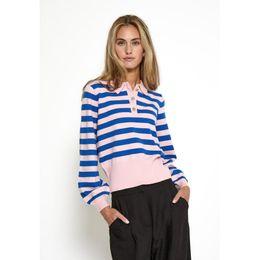 Minus Pullover in Blue/Pink Stripe | Gr.: XL