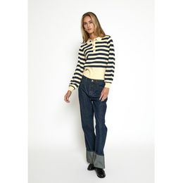 Minus Pullover in Blue/Yellow Stripe | Gr.: M