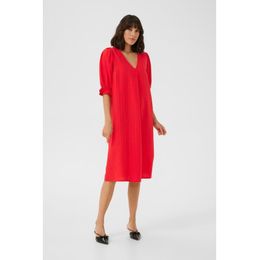 Kaffe Kleid KApaulina Regular fit in Fiery Red CC. | Gr.: 38