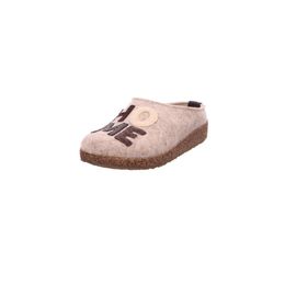 Haflinger Hausschuh in beige | Gr.: 43