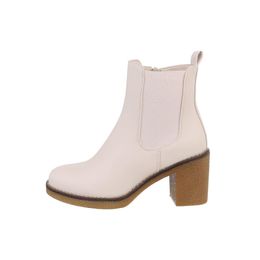 Ital-Design Stiefelette in Beige | Gr.: 41
