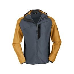 Maul Sport Stretchfleecejacke Taufstein II mit Kapuze in Grau | Gr.: 54