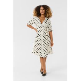 Cream Kleid CRTiah Feminine in Black smuged dot | Gr.: 42