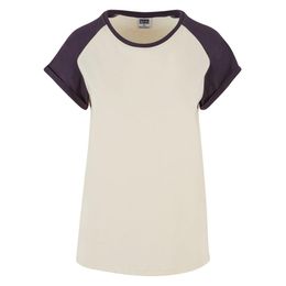 Urban Classics T-Shirts in whitesand/purplenight | Gr.: 3XL