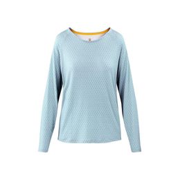 PIP Studio Tina Long Sleeve Top Thousand Leaves in Blau | Gr.: XL