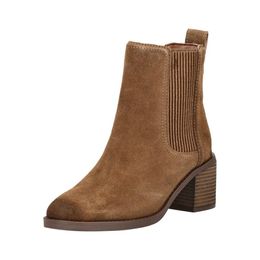 Clarks Leder-Chelsea-Boots "Chamberly Top" in Hellbraun | Gr.: 39,5