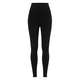 Les Lunes Leggings FORM Rib Seamless in schwarz | Gr.: M