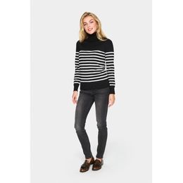 Saint Tropez Rollkragenpullover in Schwarz | Gr.: M
