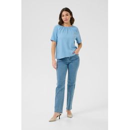 Kaffe Kurzarm-Bluse KApaulina Regular fit in Silver Lake Blue CC | Gr.: 38