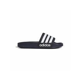 Adidas Pantoletten "Adilette Shower" in Weiß/ Dunkelblau | Gr.: 11