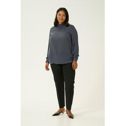Kaffe curve Langarm-Bluse KCtrudi Regular fit in Black Oyster | Gr.: 52