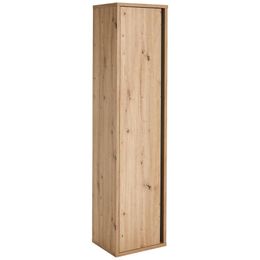 Xora Garderobenschrank, Eiche Artisan, Holzwerkstoff, 6 F&auml;cher, 40x165x33.8 cm, Beim&ouml;bel erh&auml;ltlich, wandh&auml;ngend, Garderobe, Garderobenschr&auml;nke, Garderobenschr&auml;nke