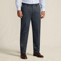 LANDS' END CLASSIC COMFORT. Bügelleichte Chino, Herren,  Grau, Baumwolle, by Lands' End