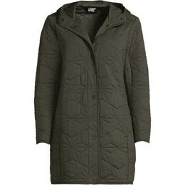 LANDS' END PrimaLoft Steppmantel, Damen,  Grün, Baumwoll-Mischung, by Lands' End