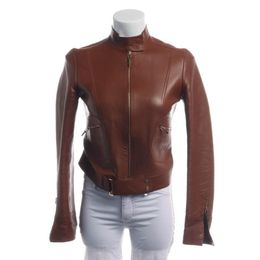 Gucci Lederjacke / Ledermantel Damen Größe XS Second Hand braun