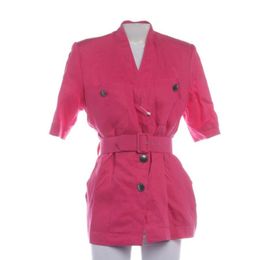 HERM&Egrave;S Leinenjacke Damen Gr&ouml;&szlig;e S Second Hand rosa