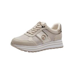Tamaris Sneaker Damen Größe 37 beige / gold