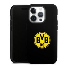 DeinDesign iPhone 14 Pro Handy Panzer Handyh&uuml;lle robuste Outdoor H&uuml;lle Schutzh&uuml;lle matt Logo Borussia Dortmund Bvb Tough Case