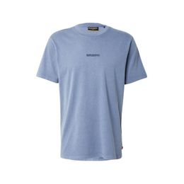 Superdry T-Shirt Herren Größe L taubenblau