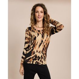 Ovanti Strickdesign Classic Pullover Animal Tiger Design