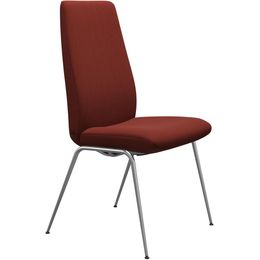 Polsterstuhl stressless "Laurel", rot (rot dinamica, chrom matt), B:57cm H:105cm T:60cm, Microfaser DINAMICA (88% Polyester, 12% Polyurethan), St&uuml;hle, Polsterstuhl, High Back, Gr&ouml;&szlig;e L, mit Beinen aus Stahl in Chrom matt