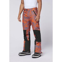 Skihose Chiemsee, Herren, Gr. 46, Normalgrößen, orange, lila, 100% Polyester, Hosen
