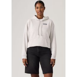 Levi's Hoodie LEVI'S "GRAPHIC EVERYDAY HOODIE", Damen, Gr. XS (34), flower bw orbit htrt, Sweatware, Obermaterial: 58% Baumwolle, 42% Polyester, Sweatshirts Hoodie
