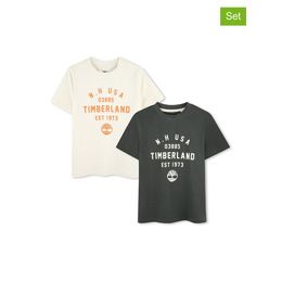 Timberland 2er-Set: Shirts in Khaki/ Creme - 46% | Größe 116 | Kinder-oberteile