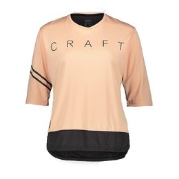 Craft Fahrradshirt "Core Offroad" in Beige/ Schwarz - 32% | Gr&ouml;&szlig;e M | Damen-outdoor-tops-shirts