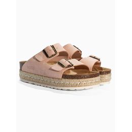 BACKSUN Leder-Pantoletten "Onyx" in Rosa - 53% | Gr&ouml;&szlig;e 39 | Damen-pantoletten